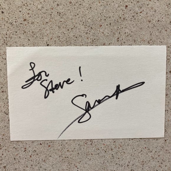 Autograph | Other | Sarah Uriarte Berry Signed Inscribed Index Card 3x5 ...